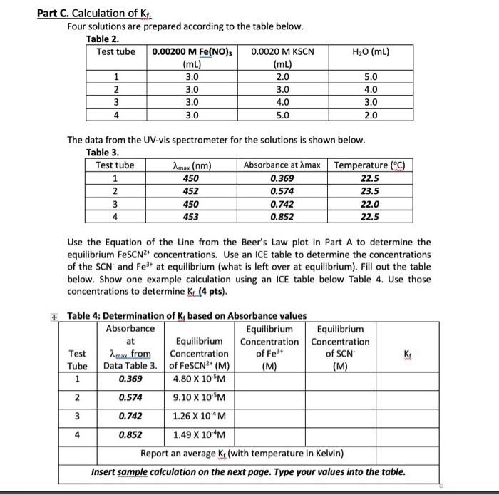 Solved equation from beer's plot is y= 4765x + 0.1404R2 = | Chegg.com