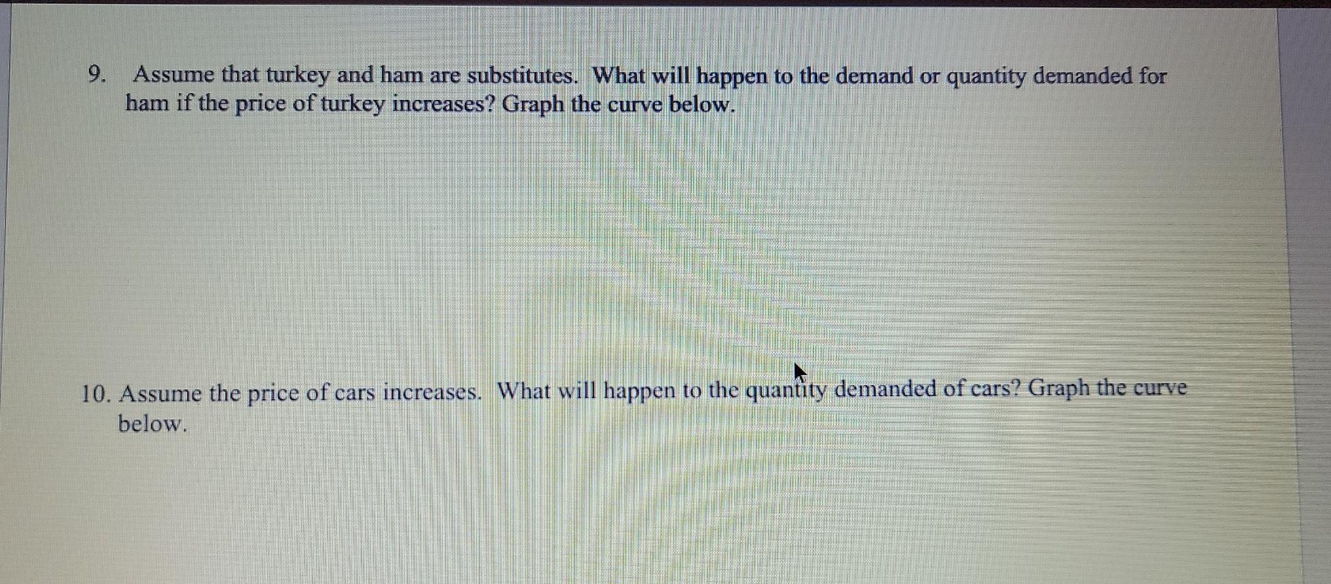 Solved Determinants of Demand Worksheet Directions: For each | Chegg.com