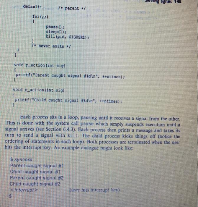 Solved I added the synchro.c template down below, but you do | Chegg.com