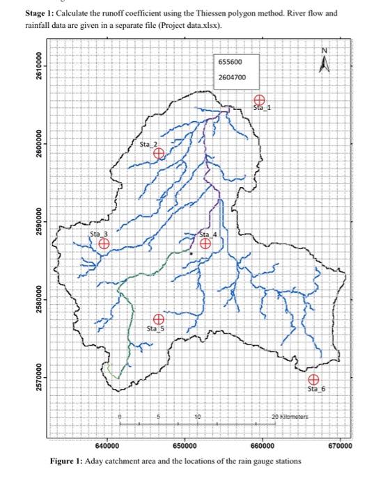 Stage 1: Calculate the runoff coefficient using the | Chegg.com