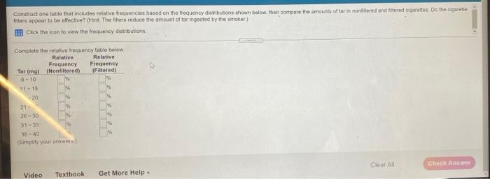 Solved Construct one table that includes relative | Chegg.com