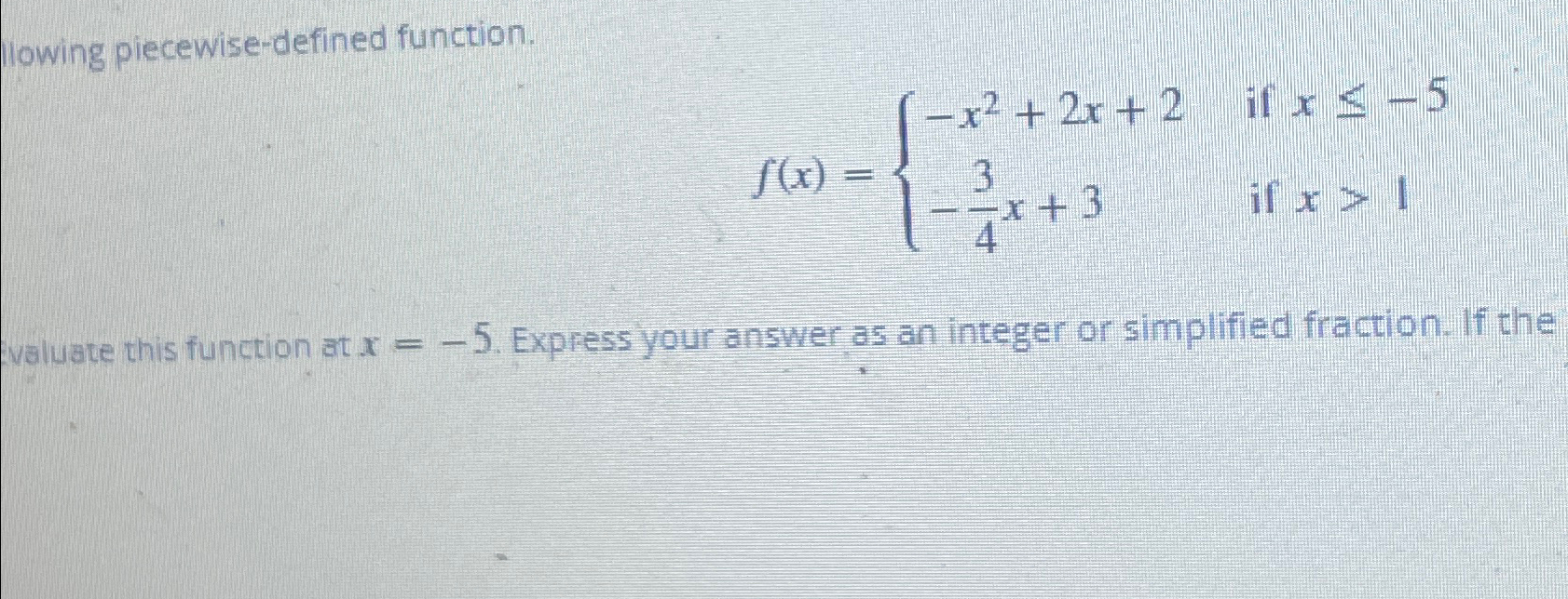 lowing piecewise-defined | Chegg.com