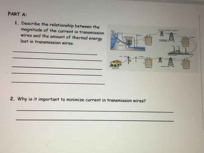 Solved PART A: 1. Describe the relationship between the | Chegg.com