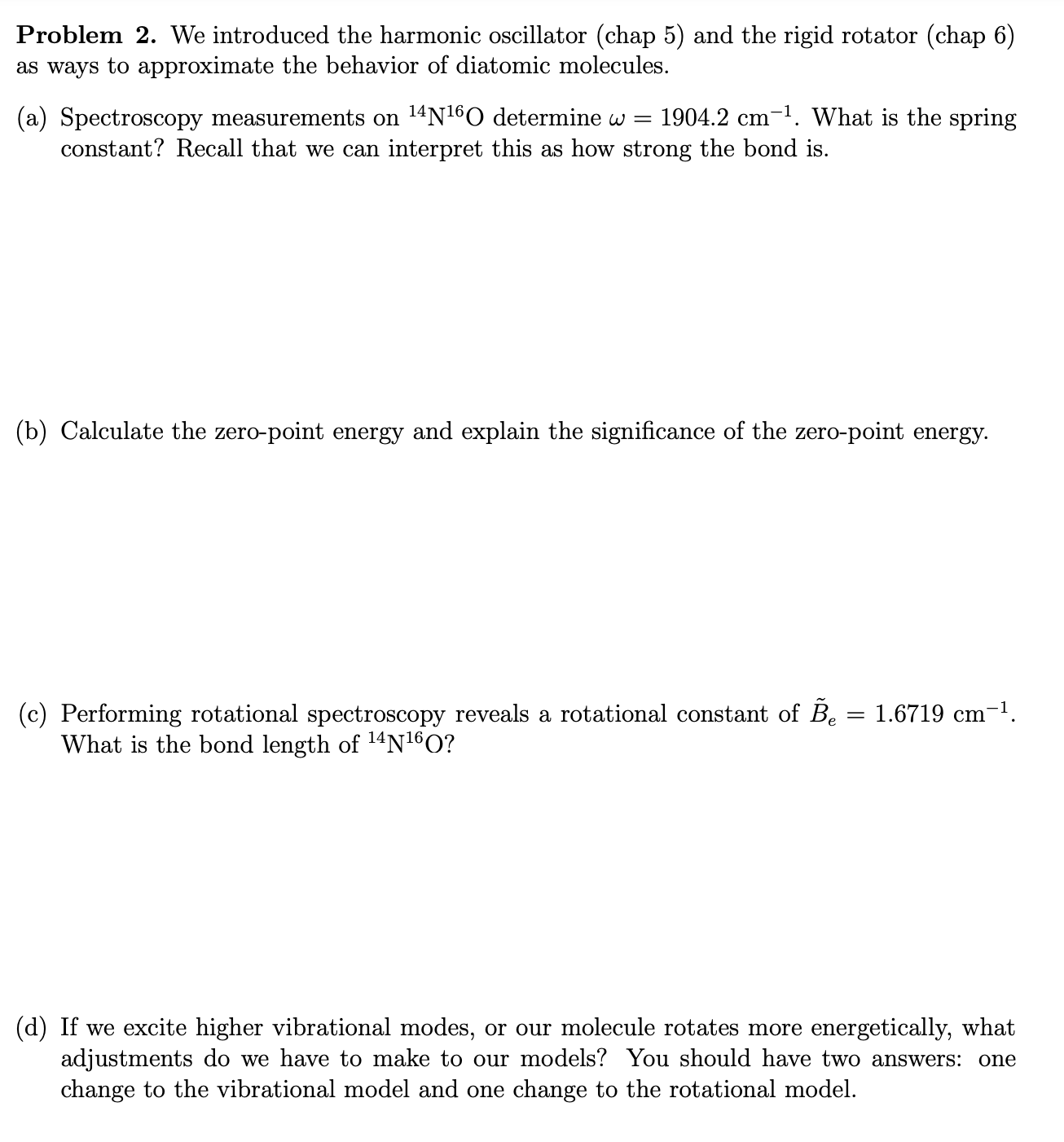 Solved Problem 2. ﻿We introduced the harmonic oscillator | Chegg.com