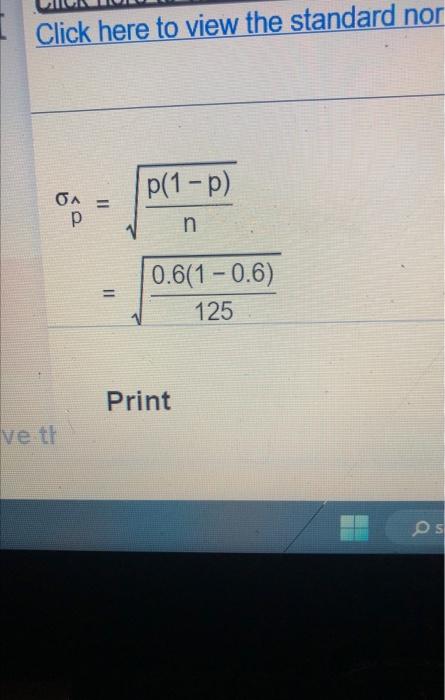 Solved Click here to view the standard nor | Chegg.com