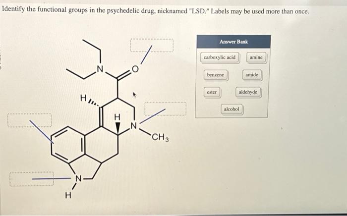 Solved Identify the functional groups in the psychedelic | Chegg.com