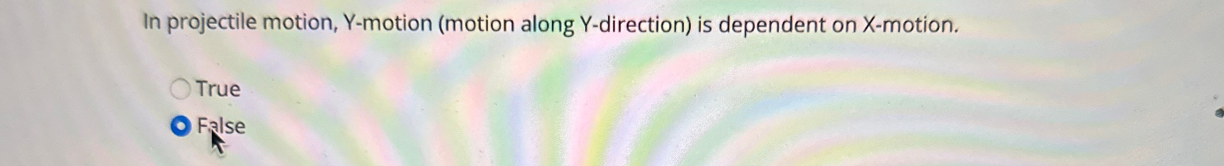 Solved In projectile motion, Y-motion (motion along | Chegg.com