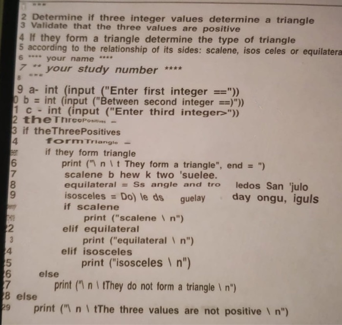 Solved Complete the following program that reads three | Chegg.com