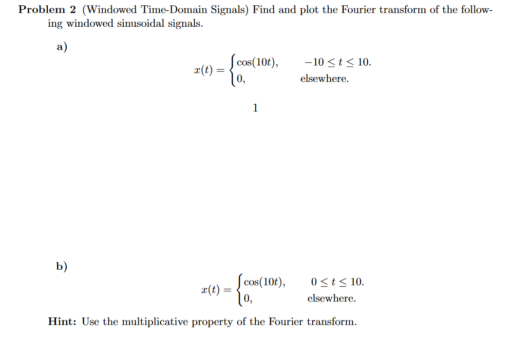 Please explainProblem 2 (Windowed Time-Domain | Chegg.com