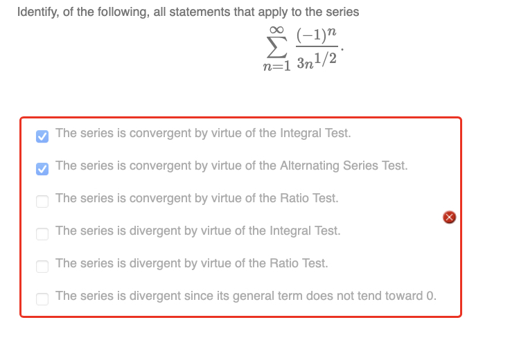 Solved Identify, of the following, all statements that apply | Chegg.com