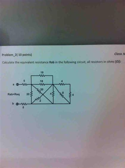 Solved Calculate the equivalent resistance Rab In the | Chegg.com