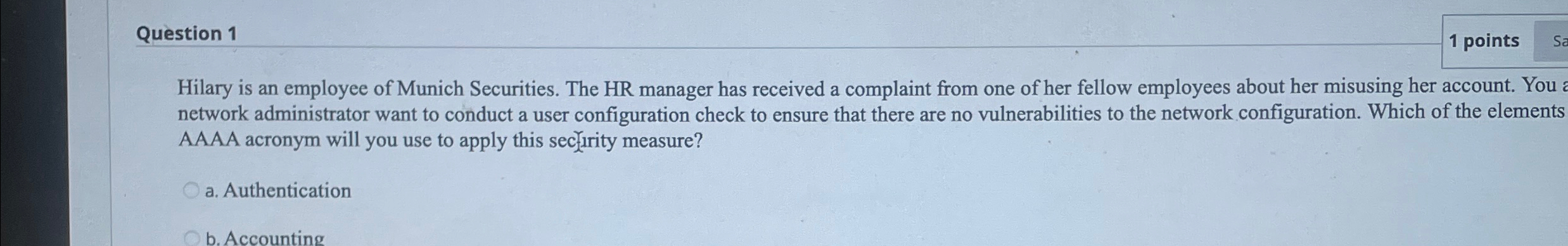 Solved Question 1Hilary is an employee of Munich Securities. | Chegg.com