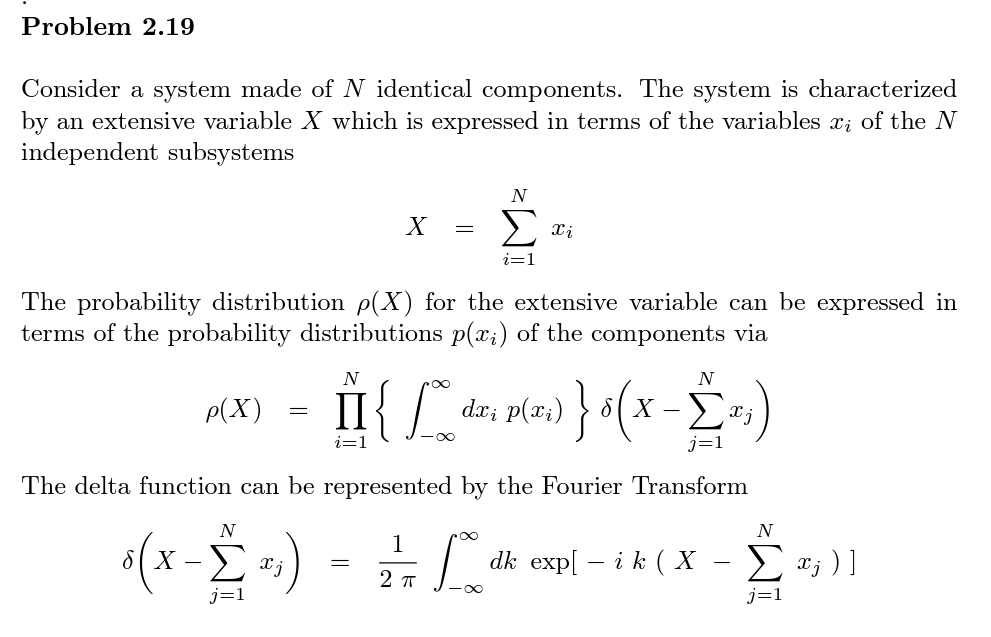 Solved Problem 2.19Consider a system made of N ﻿identical | Chegg.com