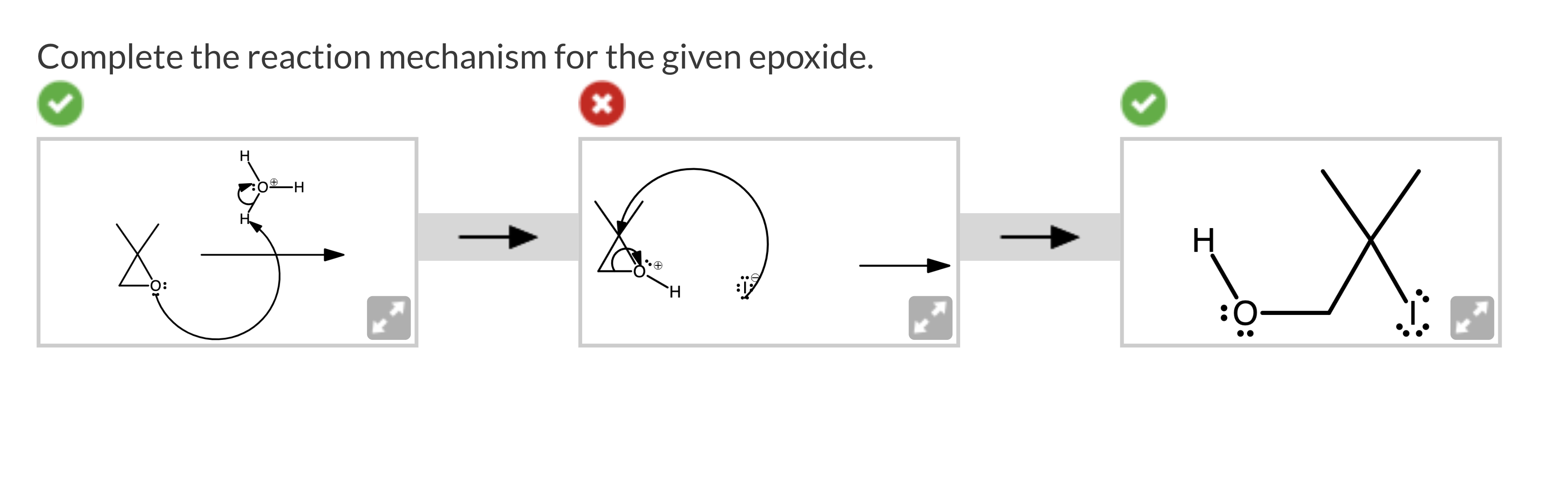 Solved Complete the reaction mechanism for the given | Chegg.com