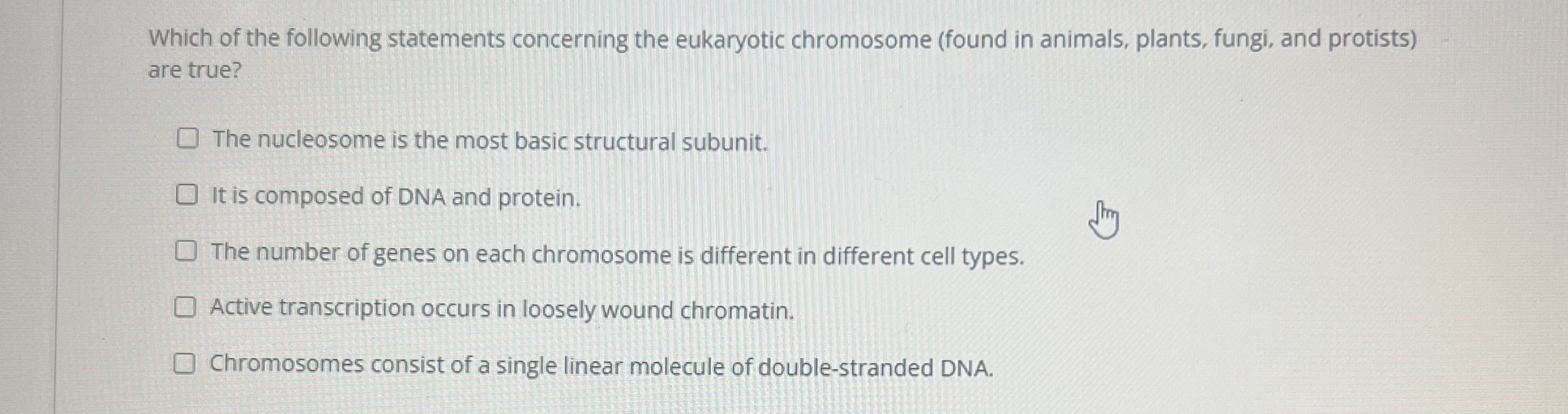 Solved Which of the following statements concerning the | Chegg.com