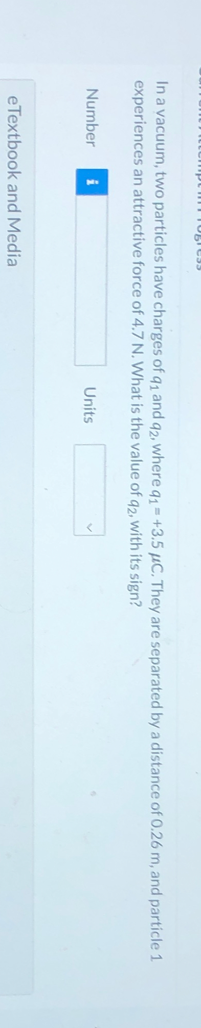 Solved In a vacuum, two particles have charges of q1 ﻿and | Chegg.com