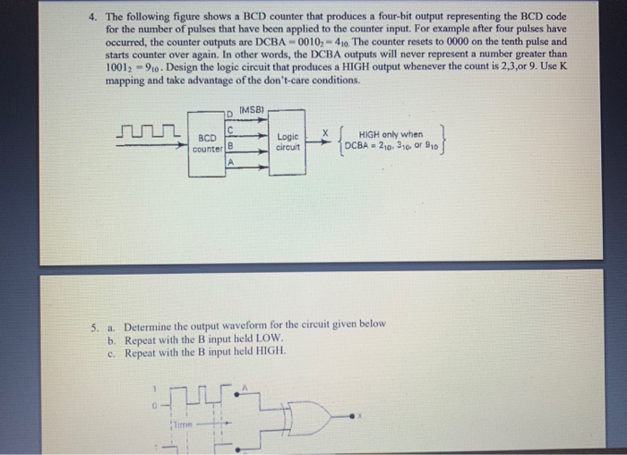 Solved 4. The following figure shows a BCD counter that | Chegg.com Solved 4. The following figure shows a BCD counter that | Chegg.com