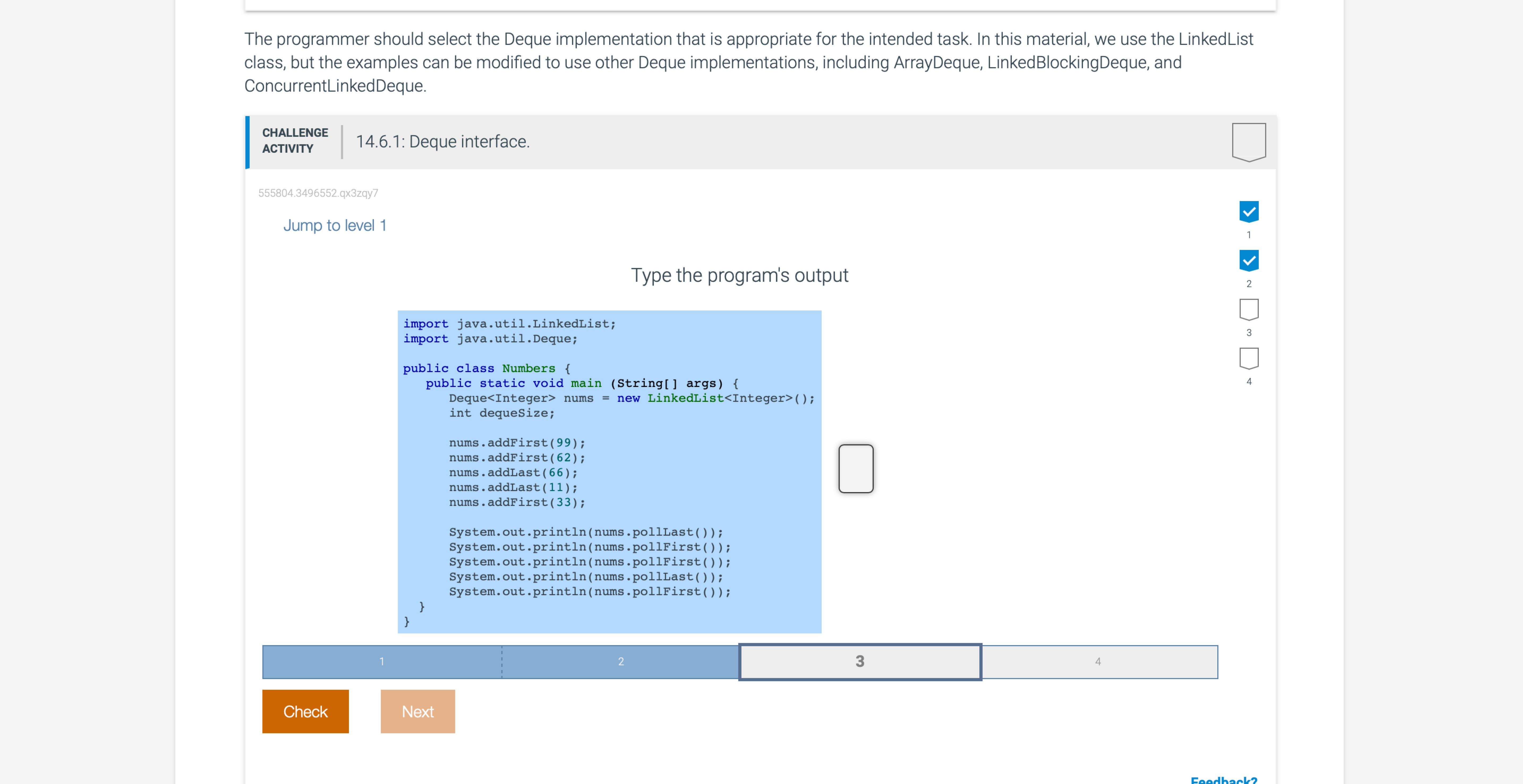 Solved (PLEASE GIVE THE CORRECT ORDER SEQUENCE OF THE OUTPUT | Chegg.com