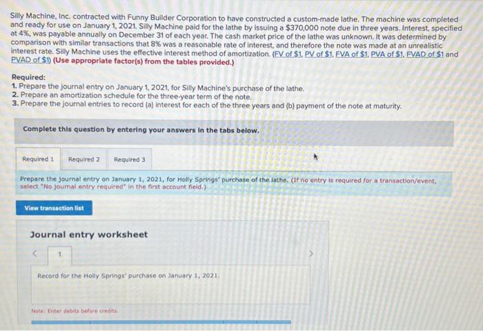Silly Machine, Inc. contracted with Funny Builder | Chegg.com