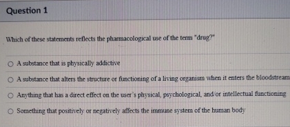 Solved Question 1Which of these statements reflects the | Chegg.com