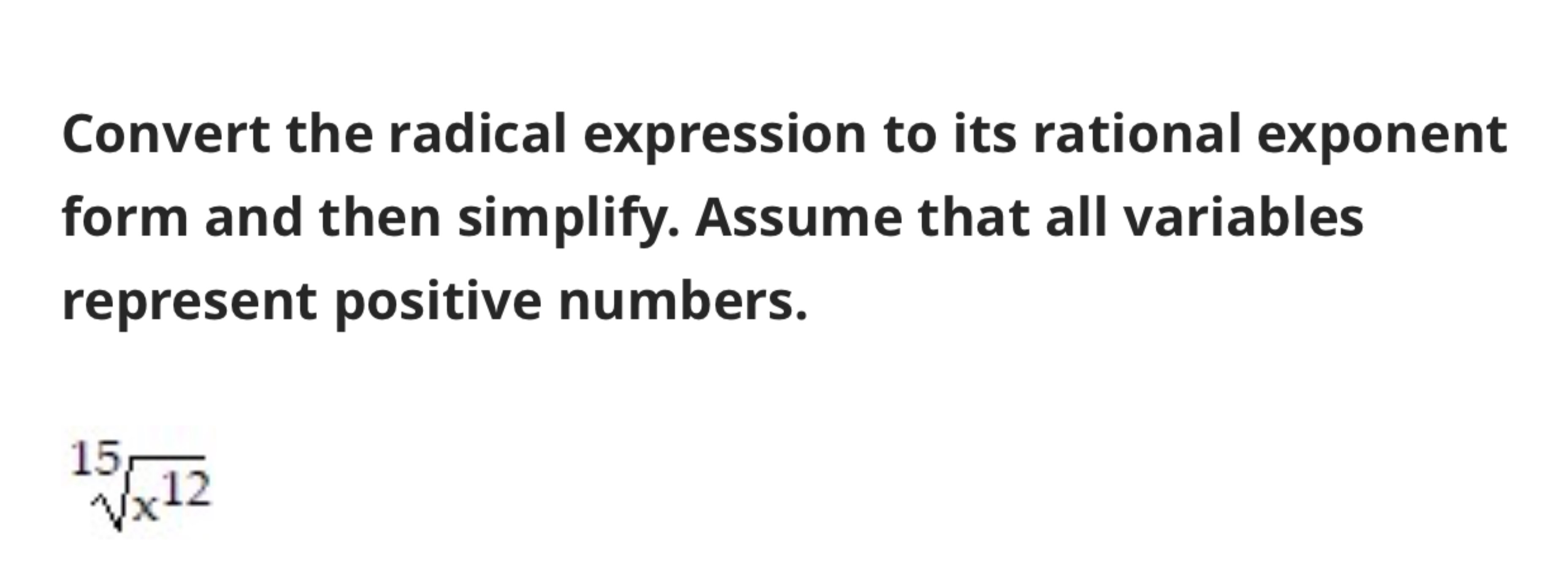 Solved Convert the radical expression to its rational | Chegg.com