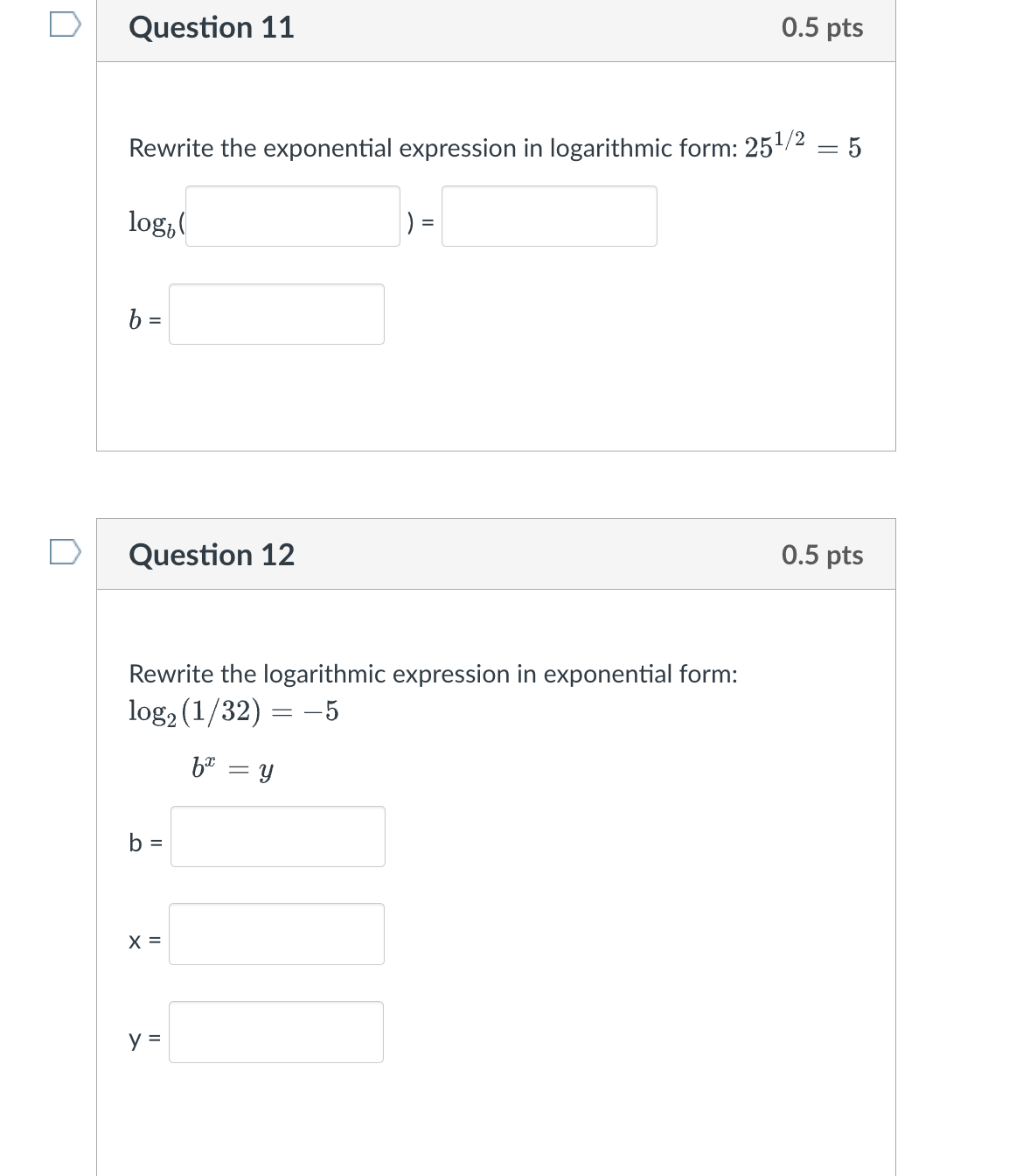 Solved Question 11Rewrite the exponential expression in | Chegg.com
