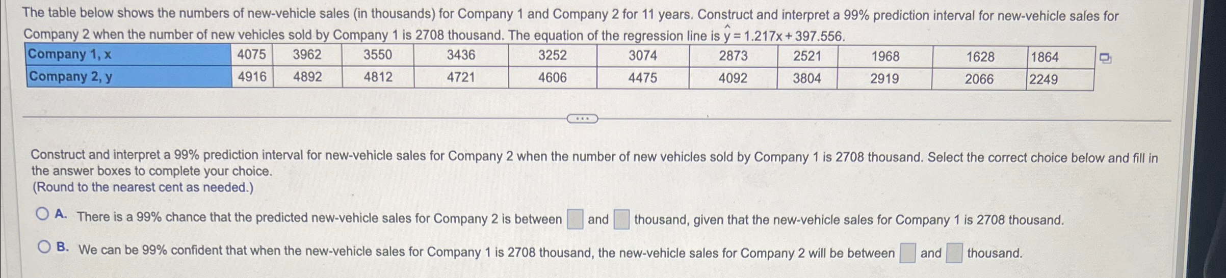 Solved The table below shows the numbers of new-vehicle | Chegg.com