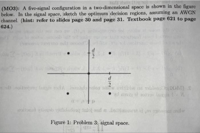 (MO3): A five-signal configuration in a | Chegg.com