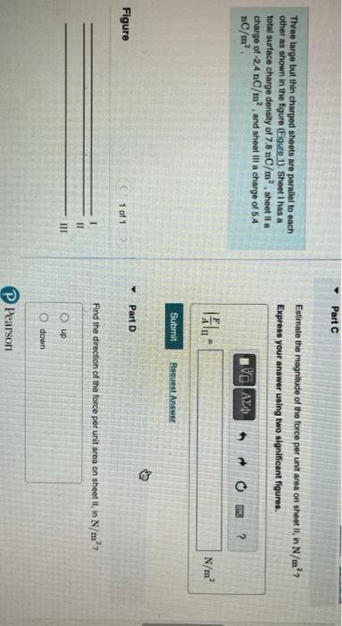 Solved Three large but thin charged sheets are parallel to | Chegg.com