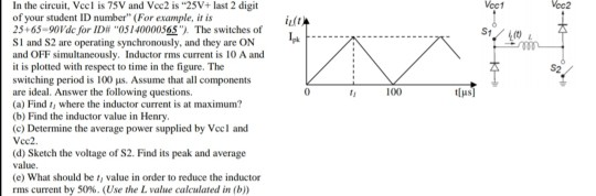 Solved Vect Voc2 1. 0 In the circuit. Veel is 75V and Vec2 | Chegg.com