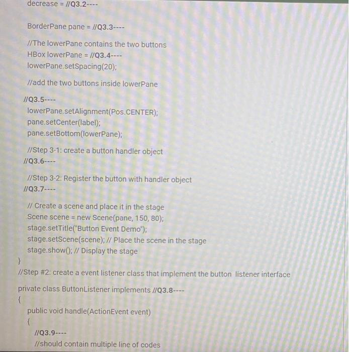 Solved 3. Complete the following unfinished class such that | Chegg.com