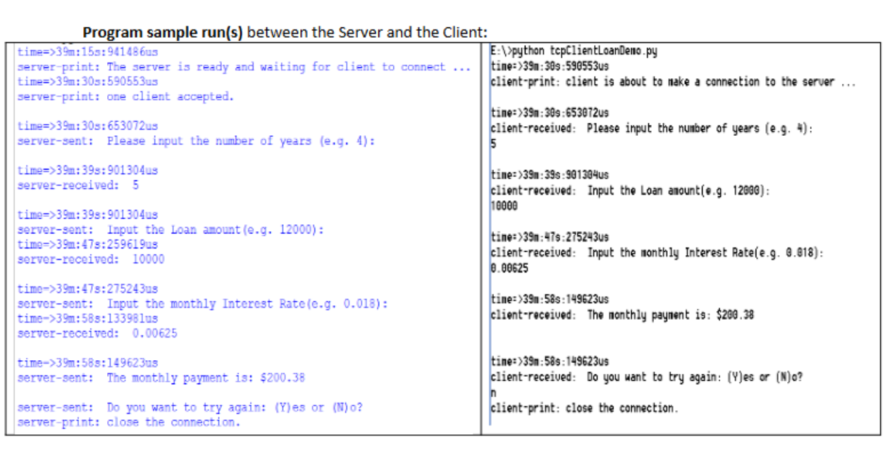 I need help creating a server and client java program | Chegg.com