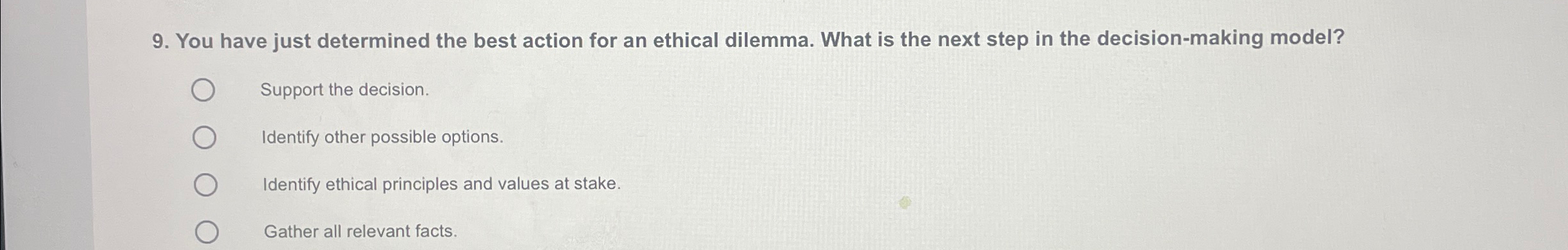 Solved You have just determined the best action for an | Chegg.com