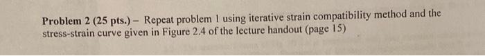 Problem 2 (25 pts.) - Repeat problem 1 using | Chegg.com