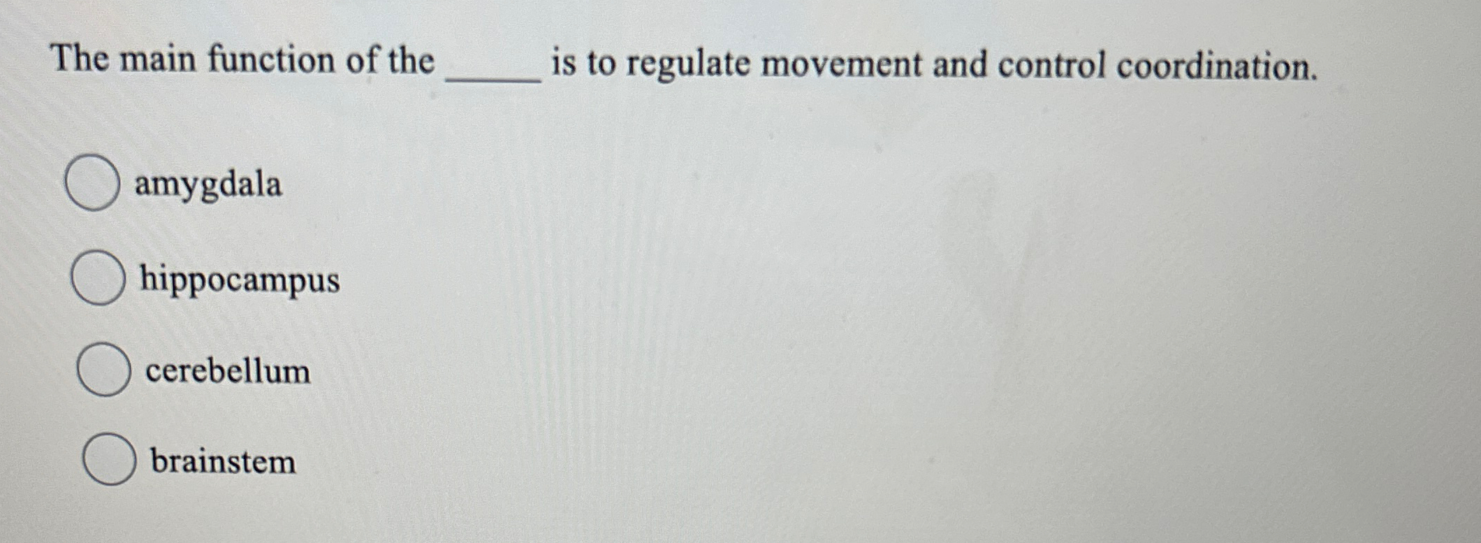Solved The main function of the ﻿is to regulate movement | Chegg.com