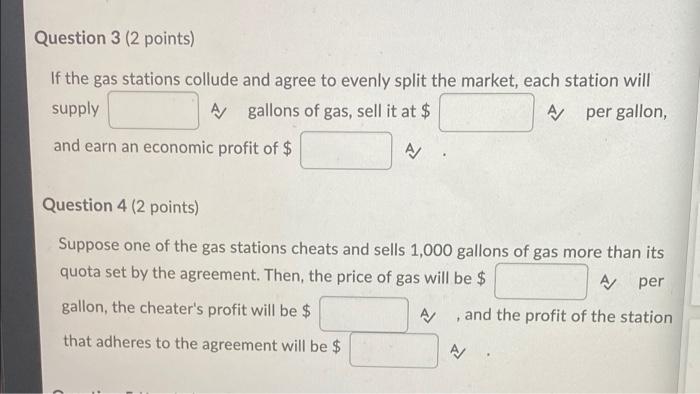 Solved There are two gas stations in a small isolated town. | Chegg.com