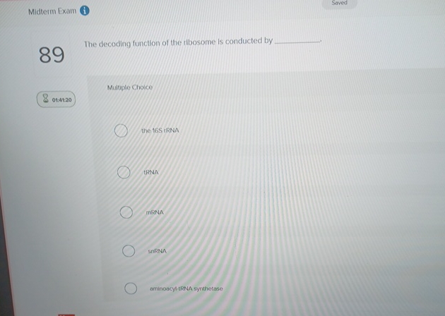 Solved Midterm ExamSaved89The decoding function of the | Chegg.com