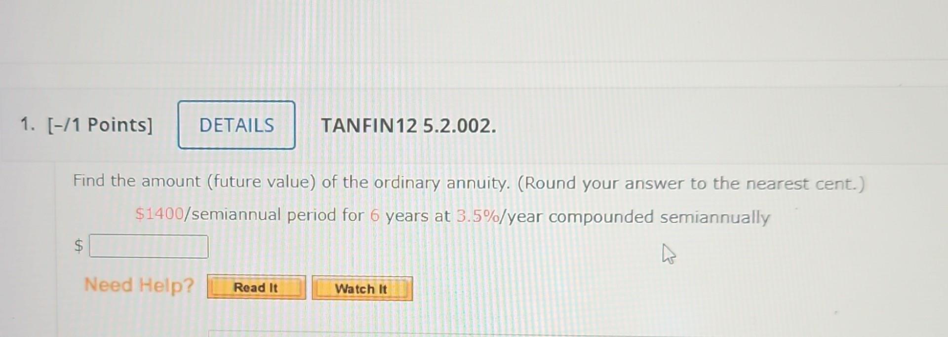 Find the amount (future value) of the ordinary | Chegg.com