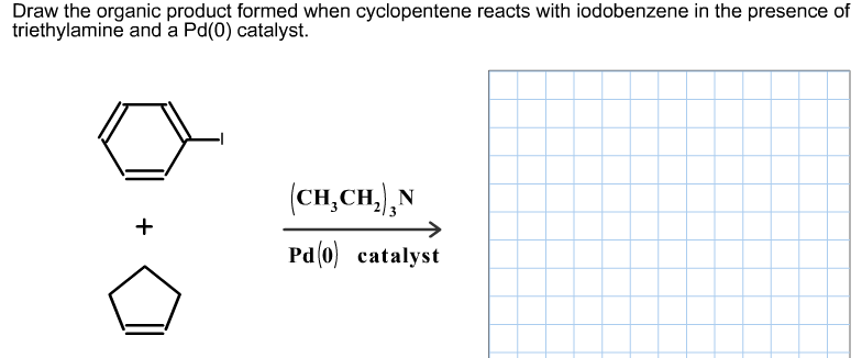 Solved Draw the organic product formed when cyclopentene | Chegg.com