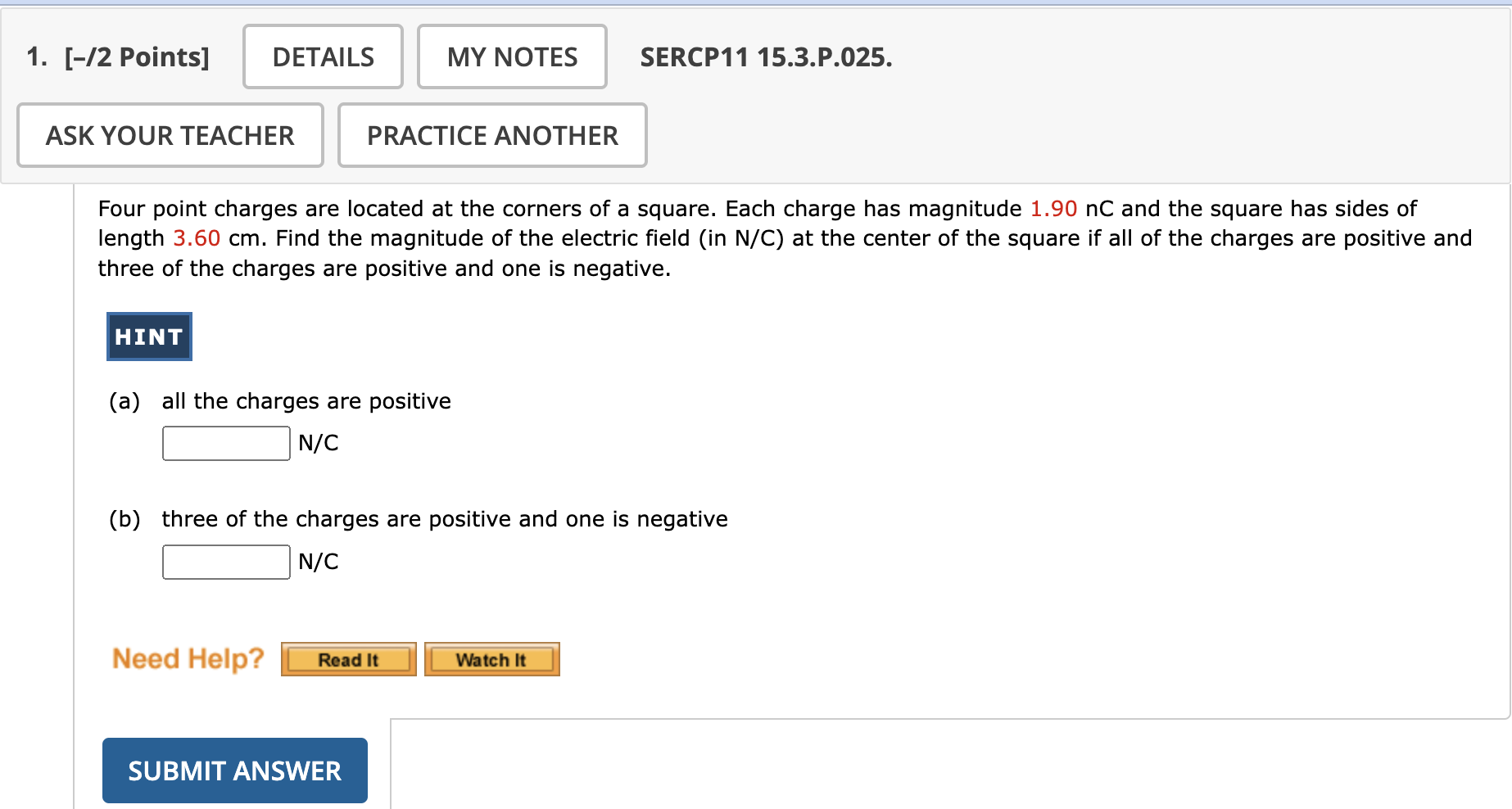 Solved Four point charges are located at the corners of a | Chegg.com