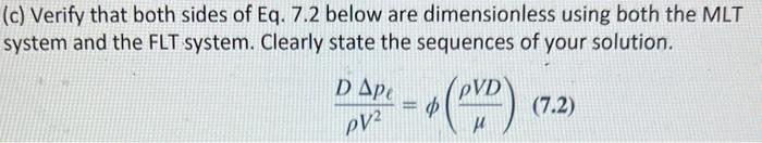 Solved (c) Verify that both sides of Eq. 7.2 below are | Chegg.com