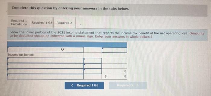 Solved Exercise 16-25 (Algo) Net operating loss carryback | Chegg.com