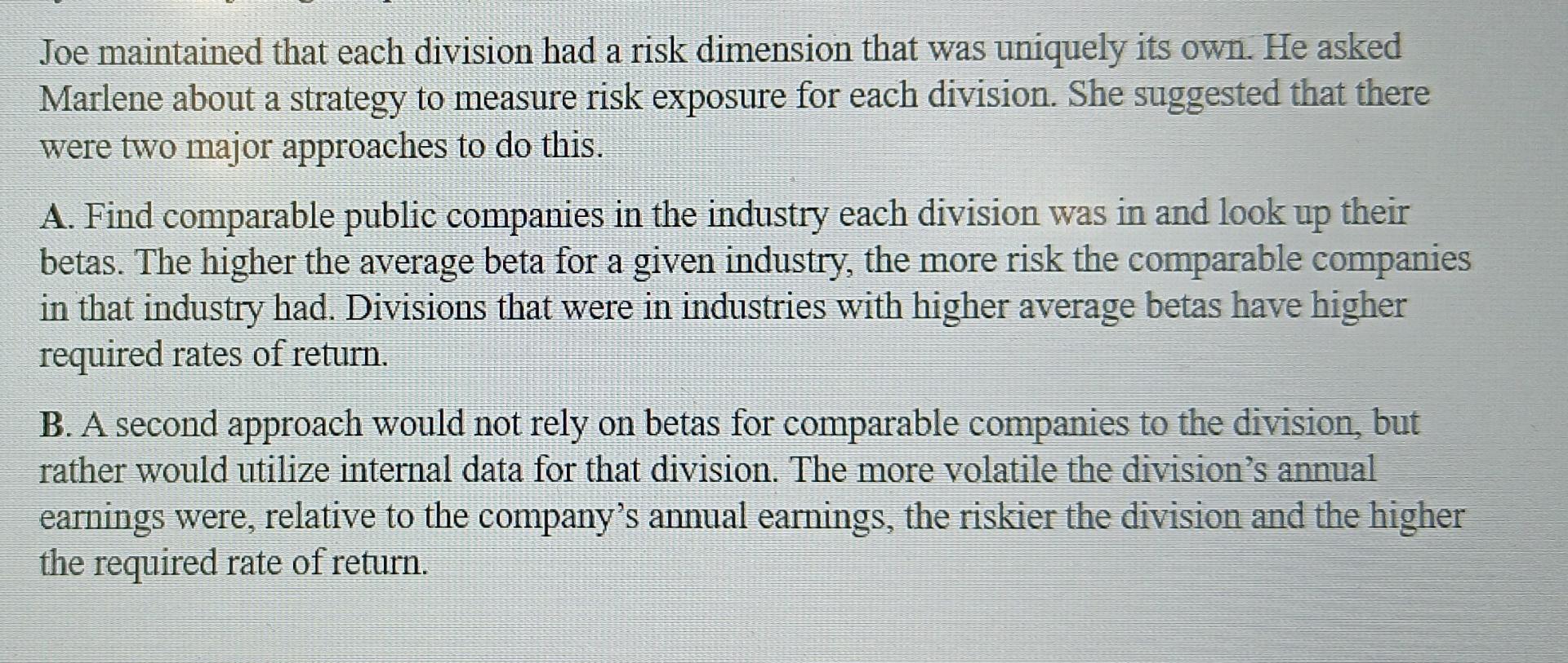 Galaxy Systems Inc. As the three division managers of | Chegg.com