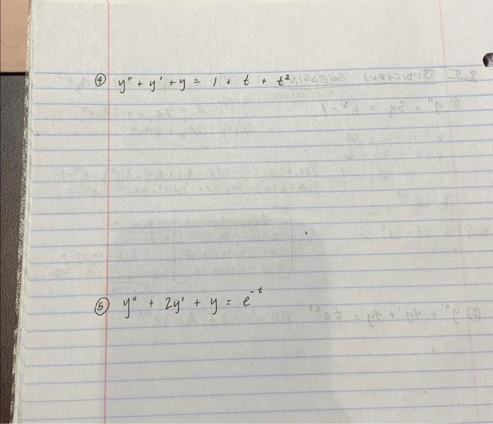 Solved can you please solve these differential equations | Chegg.com