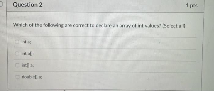 Solved Question 1 Once an array is created, its size can be | Chegg.com