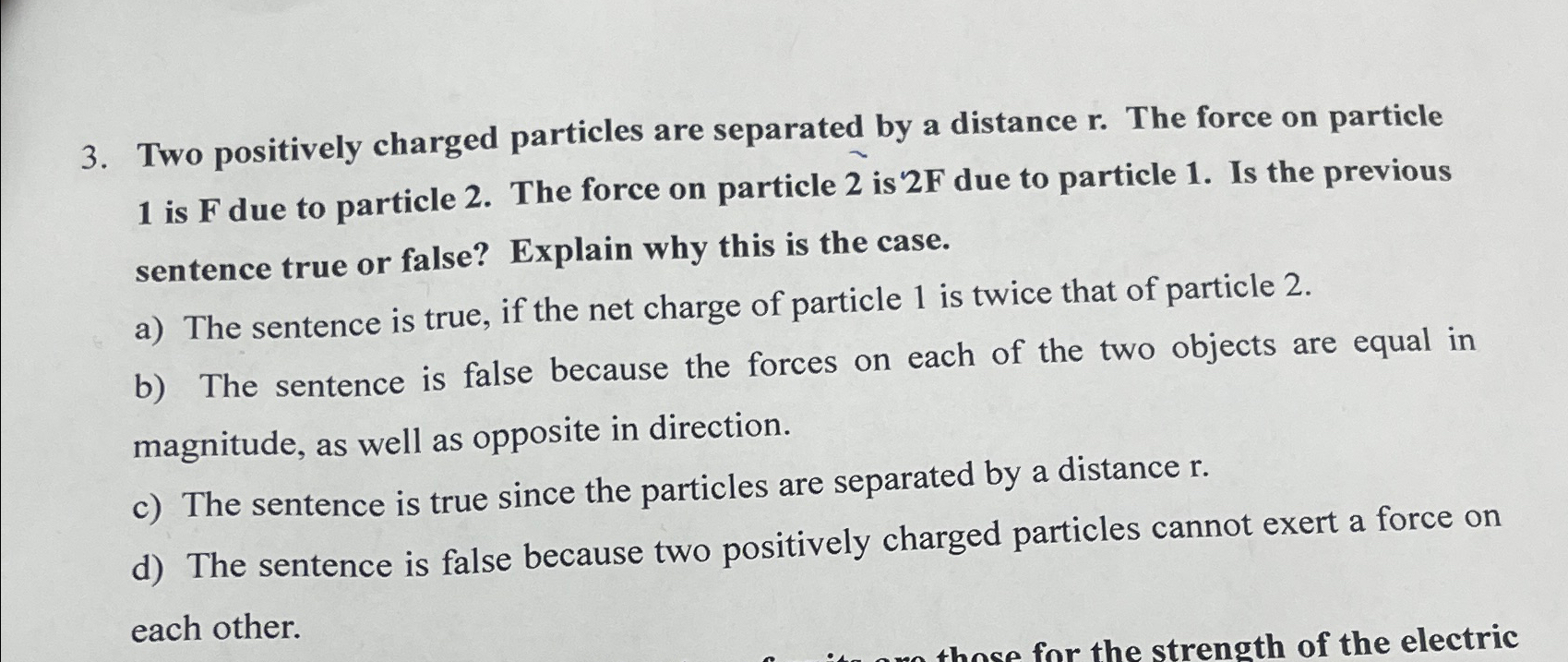 Solved Two positively charged particles are separated by a | Chegg.com