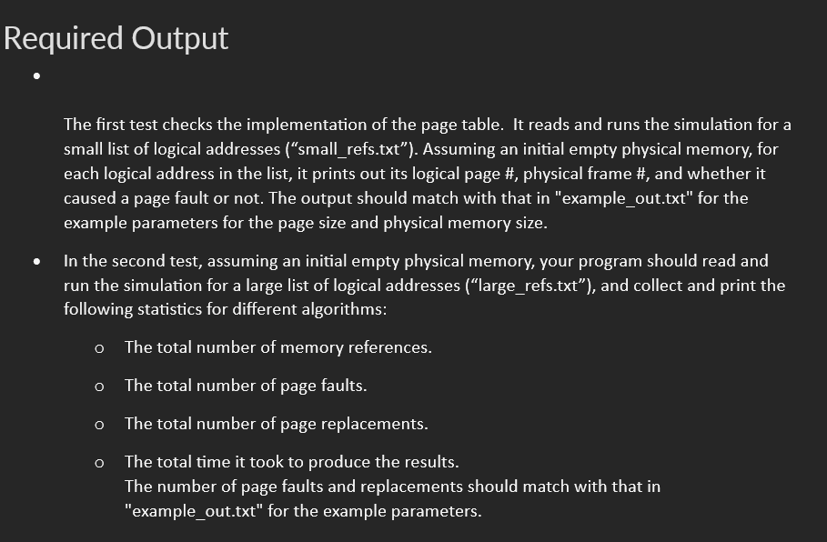 Solved In ﻿this assignment, you will implement a page table | Chegg.com