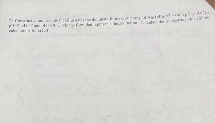 Solved construct a number line that illustrates the dominant | Chegg.com