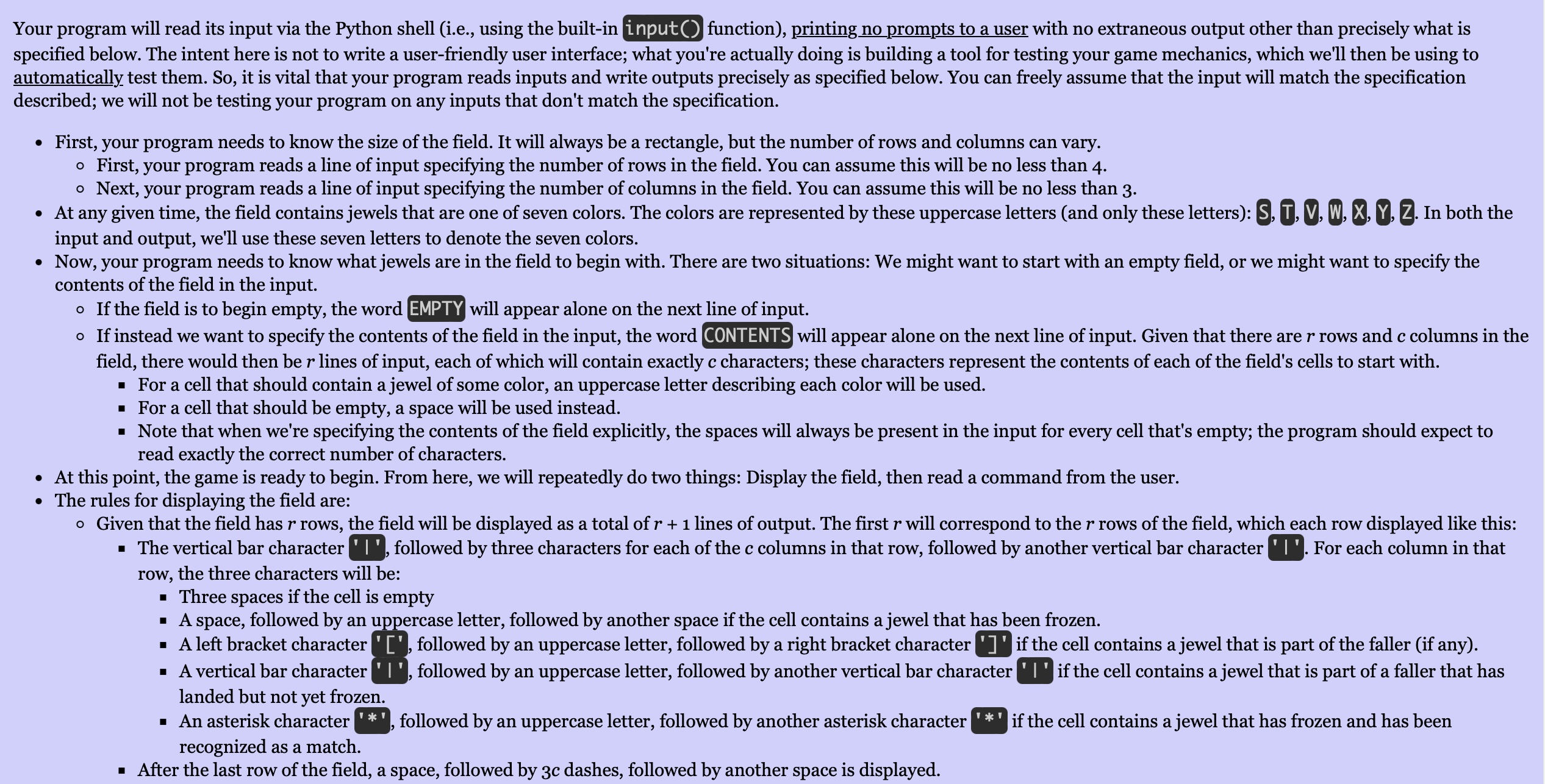 Solved Please have at least 3 ﻿separate modules: one that | Chegg.com