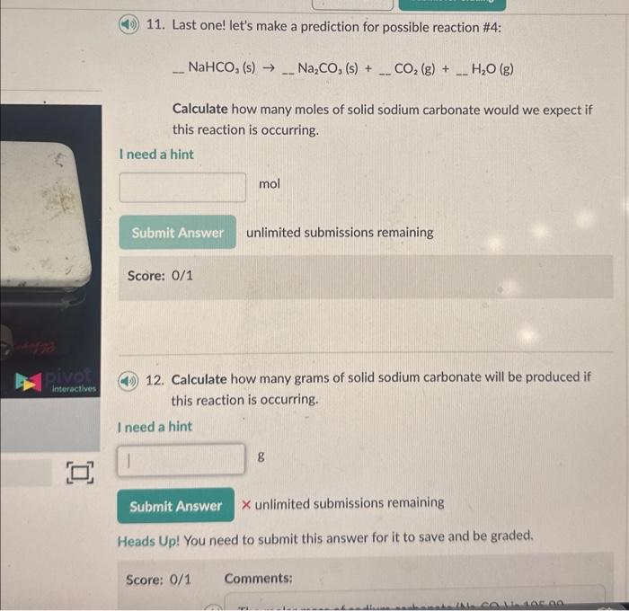 Solved 9. Now let's make a prediction for possible reaction | Chegg.com